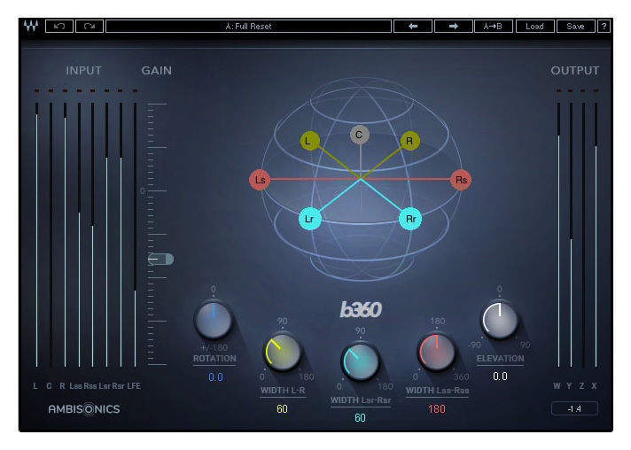 Waves B360 Ambisonics Encoder iMuso